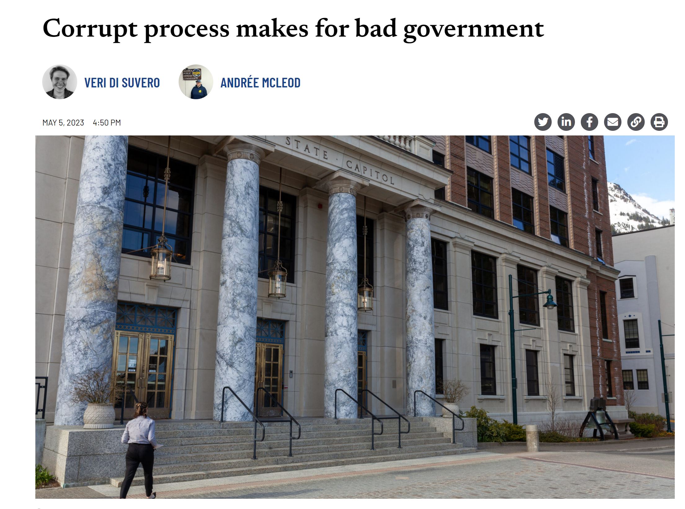 Corrupt process makes for bad government -Reminder that corruption is ...